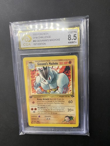 1st edition giovannis machoke gym challenge 42/132 CGA 8.5 | eBay Australia