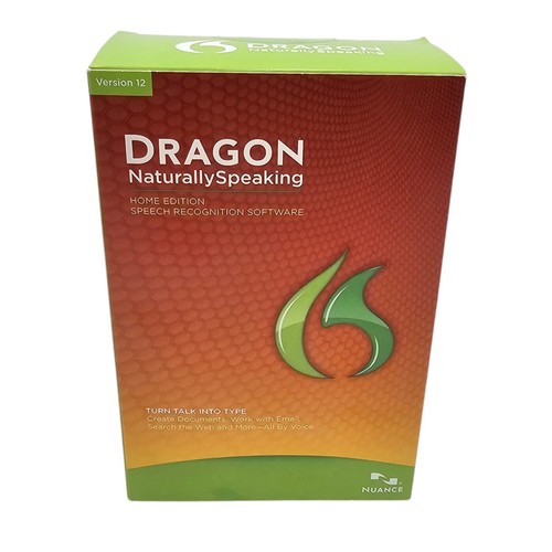 Dragon Naturally Speaking Home Edition Speech Recognition Version 12 ...