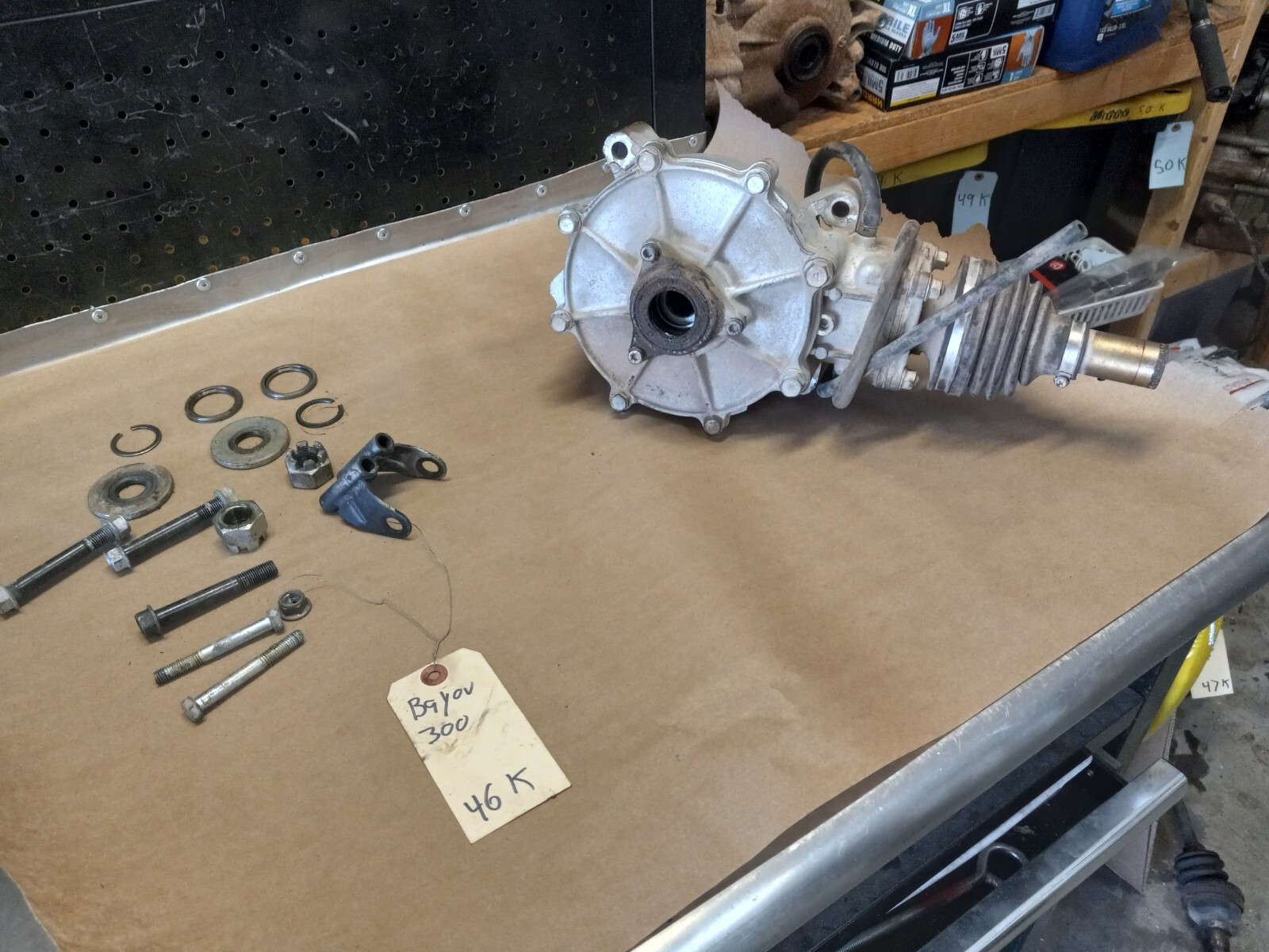 #46K 1991 KAWASAKI BAYOU KLF 300 4X4 FRONT DIFFERENTIAL | eBay