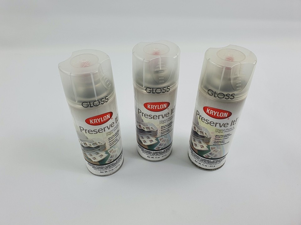 KRYLON® Preserve it GLOSS Digital Paper & Photo Protectant Spray 6 pack ...