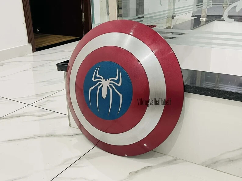 Spider-Man Shield - Black Spiderman Shield - Authentic Replica Marvel ...