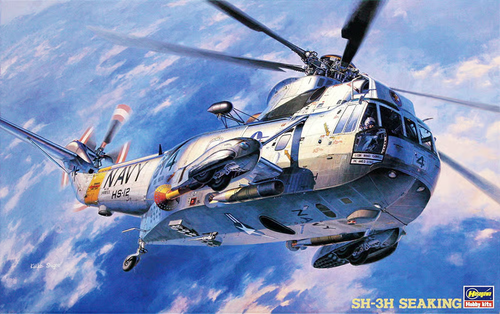 SH-3H Sea King US Navy HELICOPTER HASEGAWA 1:48 PLASTIC MODEL KIT ...