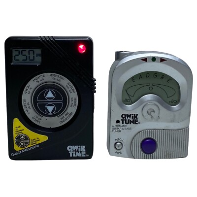 Qwik Time Quartz Metronome 40-250 BPM & Qwik Tune Automatic Guitar ...