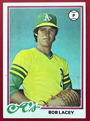 1978 Topps Bob Lacey Rookie Oakland Athletics #29 EX-NM Condition | eBay