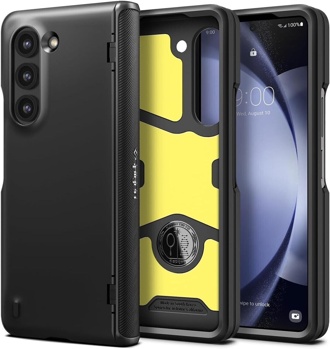 Spigen Slim Armor Pro Fitted Hard Shell Case for Galaxy Z Fold5 - Black ...