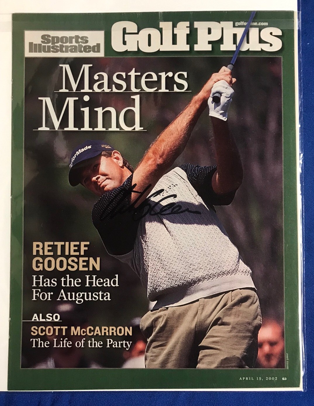 Retief Goosen Autographed Magazine Signed PGA Golf Autographed | eBay