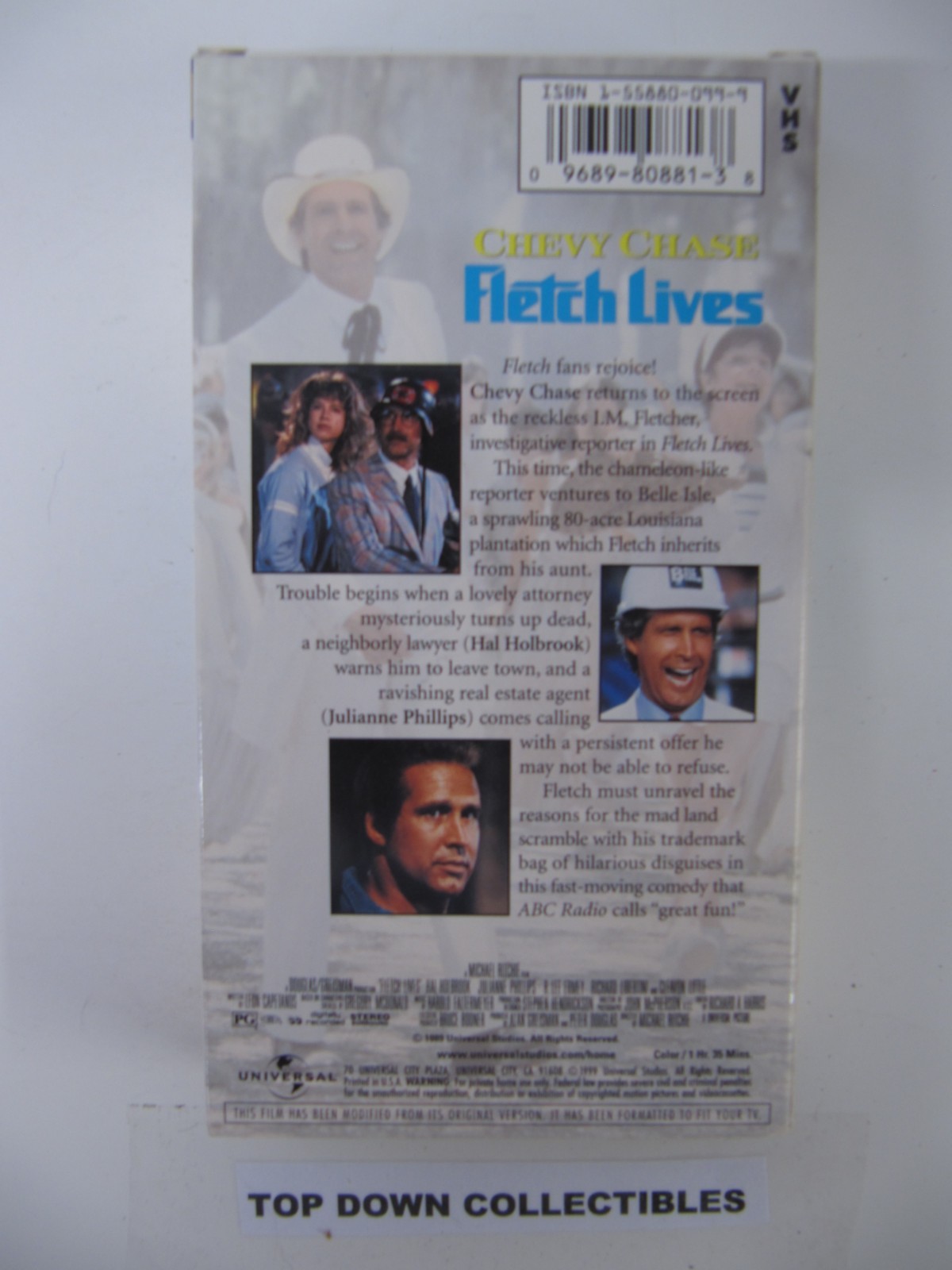 Fletch Lives Chevy Chase, Julianne Phillips, Hal Holbrook VHS Movie ...