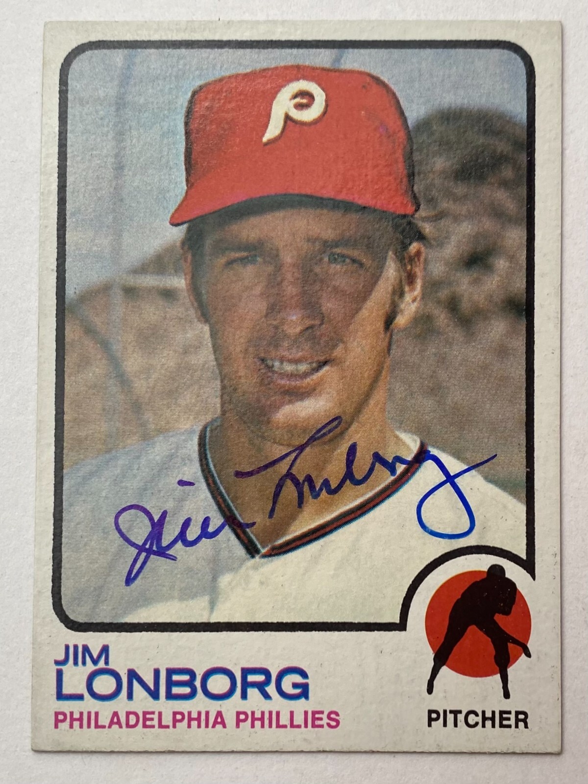 Jim Lonborg Signed Topps #3 1978 Card Philadelphia Phillies Auto MLB ...