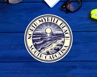 North Myrtle Beach South Carolina Sticker Decal Vinyl 3.5" SC | eBay