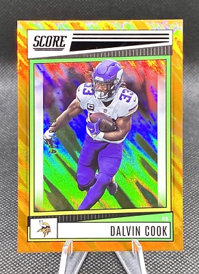 2022 Score Football DALVIN COOK #107 🌋Orange Lava /599 (Vikings) | eBay