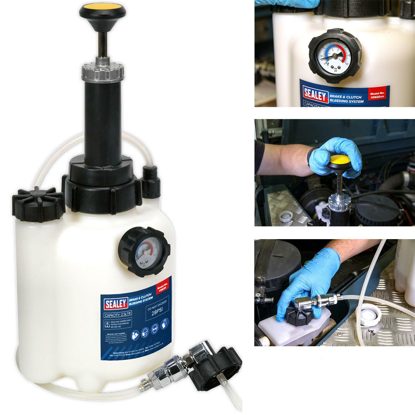 Sealey Brake & Clutch Bleeding System 2.5L VS820 714367597645 | eBay