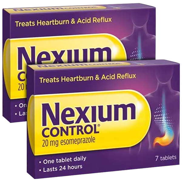Nexium Control 20mg Gastro Resistant Heartburn Relief Acid Reflux 7 ...