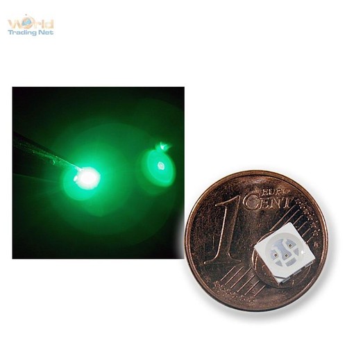 100 SMD LEDs 5050 grün 3-Chip / PLCC6 HIGHPOWER grüne green vert groene ...