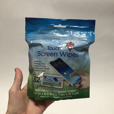 Dust-Off TOUCH SCREEN CLEANING WIPES Phone Tablet TV Camera Laptop ...