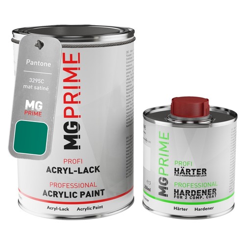 Pantone 3295C Green mat satiné peinture acrylique 1,5L durcisseur y.c ...