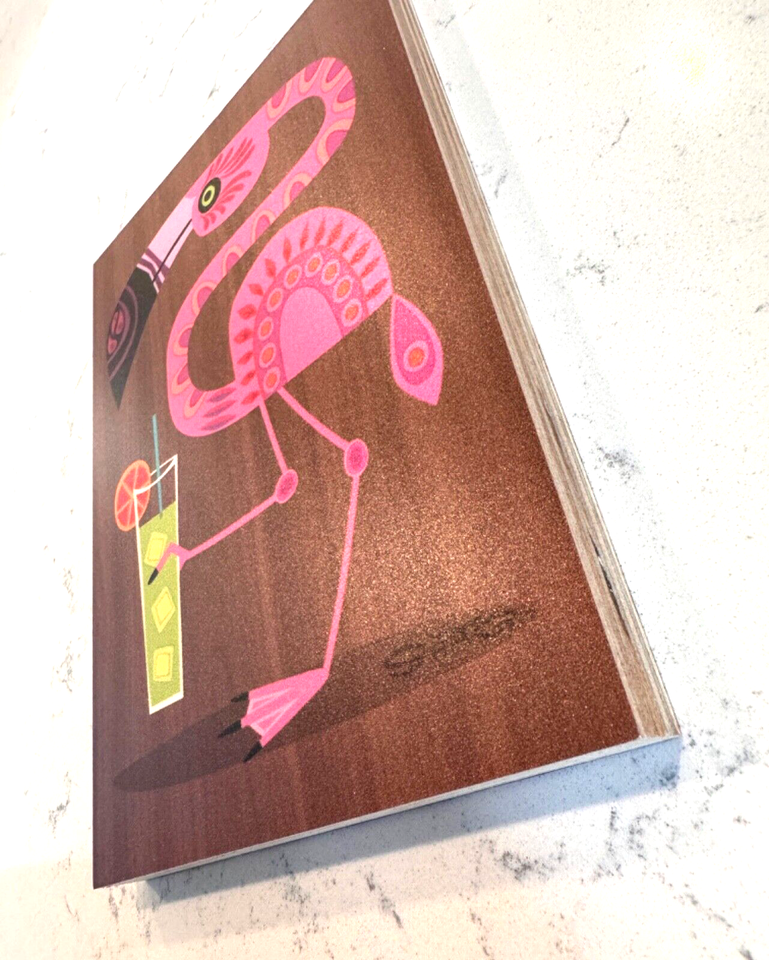 NEW 2024 SDCC x SHAG Cocktail Birds of Wonderland Print on Wood -- THE ...