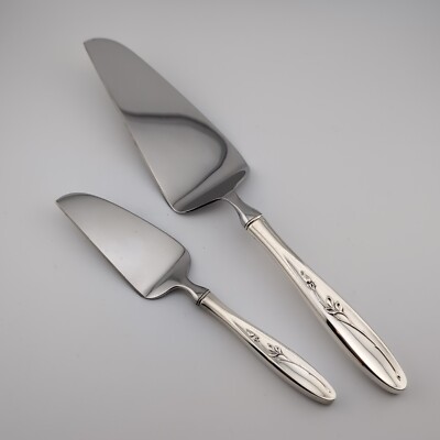 Towle Rose Solitaire Sterling Silver Server Set - 2 Pieces - No ...