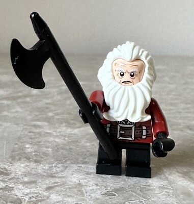 Lego The Hobbit Balin The Dwarf Minifigure with Weapon and Dual Face | eBay