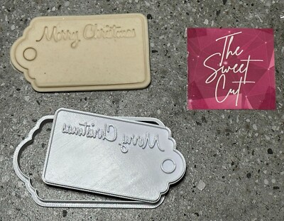 Christmas tag cookie cutter and stamp | eBay Australia
