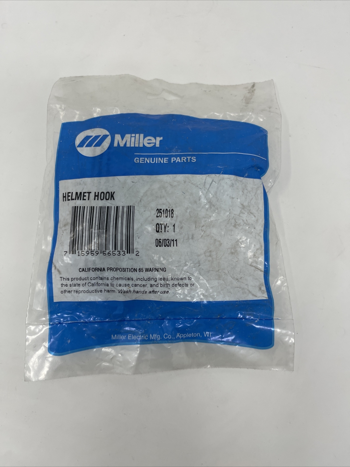 Miller Electric Slotted Style Hard Hat Adapter Headgear 259637 for sale ...
