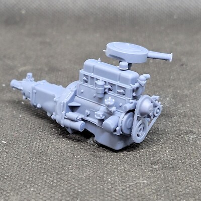 Chevy Inline 4 153 "Super Thrift" model engine resin 3D printed 1/25 1/ ...