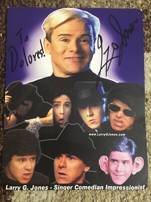 Larry G. Jones 1000 Voices Complimentary Poster 8x10 Las Vegas Signed ...