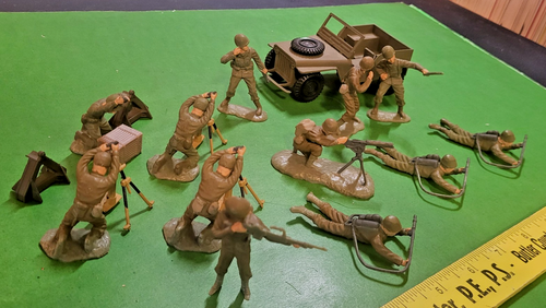 UTAH BEACH, JUNE 6, 1944. BMC MORTAR SQUAD PROFESSIONALLY PAINTED ...