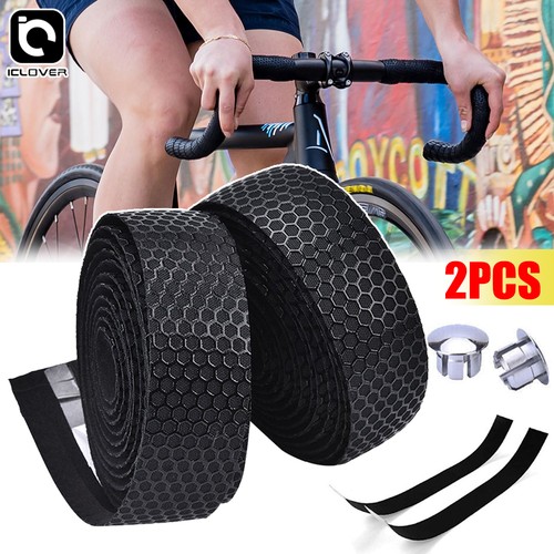 2PCS Bicycle Handlebar Tape Non-Slip Soft EVA Road Bike Handle Bar Wrap ...