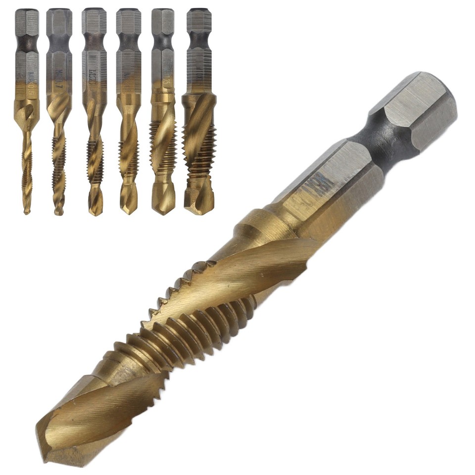 Combination Tapping Bits High Speed Steel Efficient Hex Shank Tap Drill ...