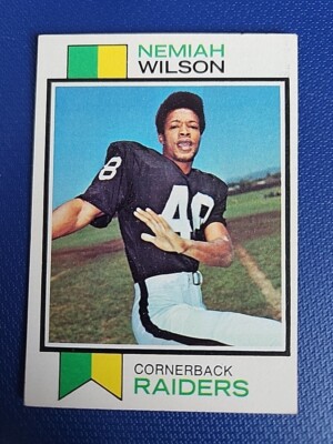 Nemiah Wilson 1973 Topps #398 Football Card Raiders | eBay