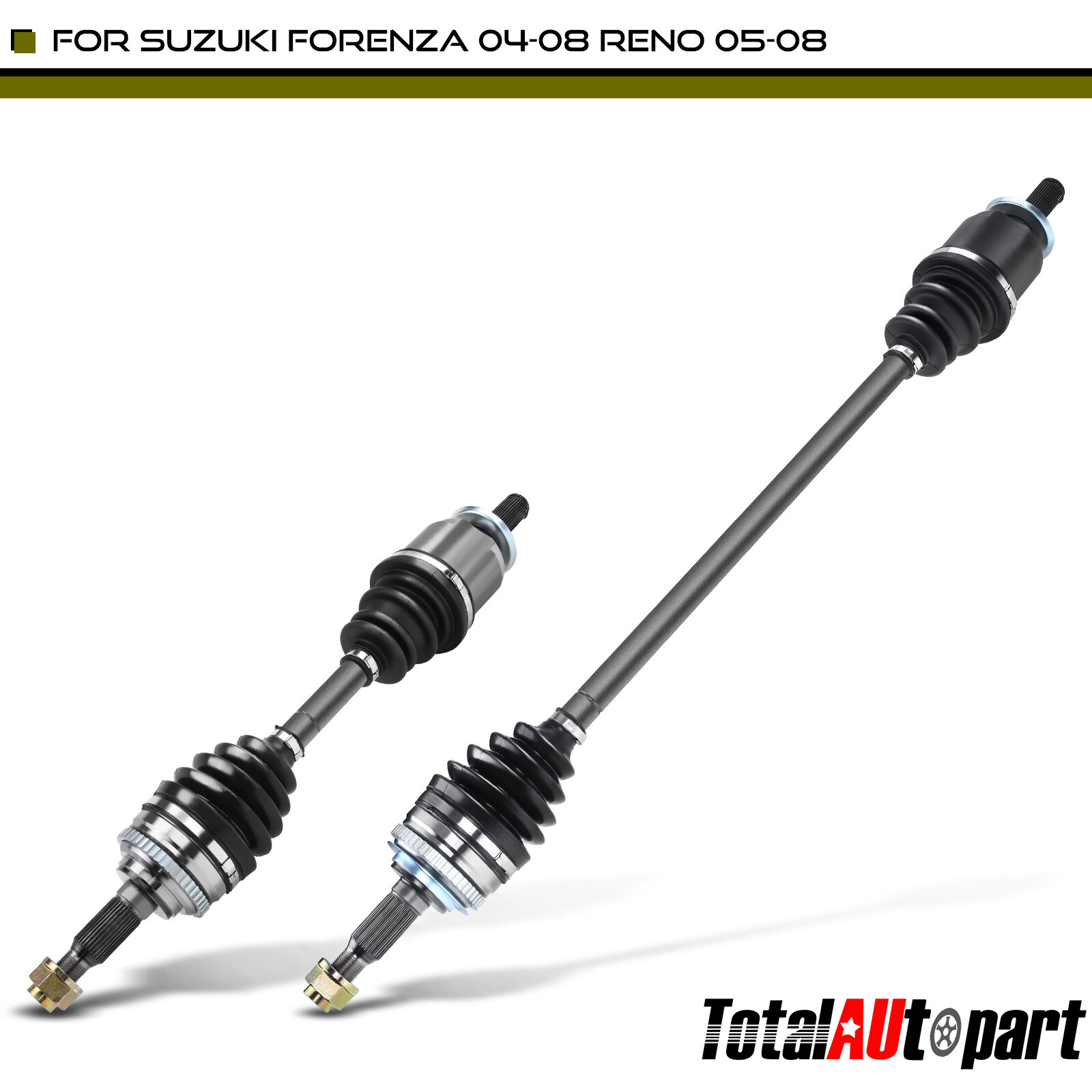 2x CV Axle Assembly for Suzuki Forenza 04-08 Reno 05-08 Automatic Front ...