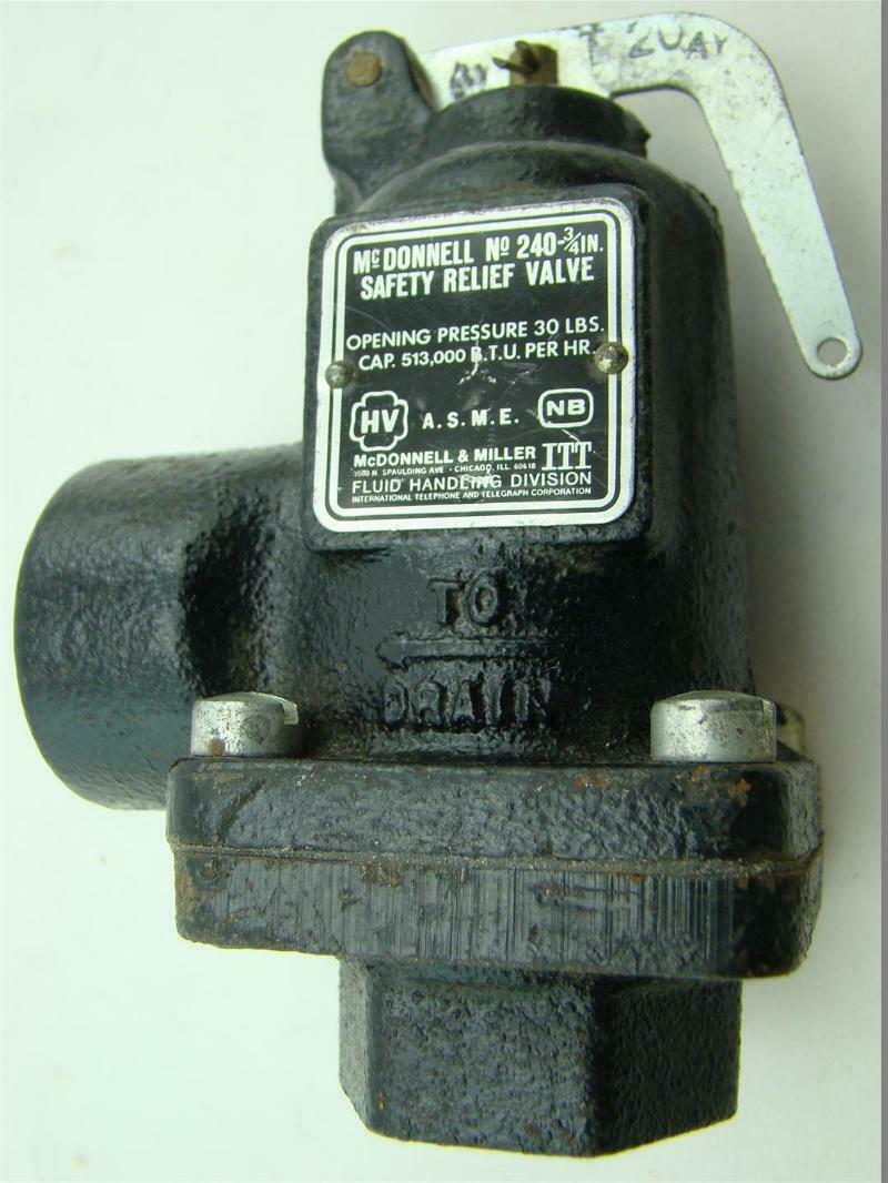 McDonnell Safety Relief Valve | eBay