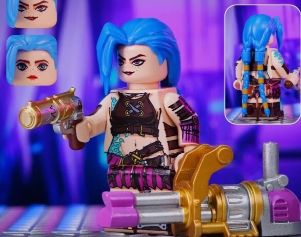 EXCLUSIVE! Lego Arcane League of legends Figure Vi Caitlyn Jinx Jayce ...