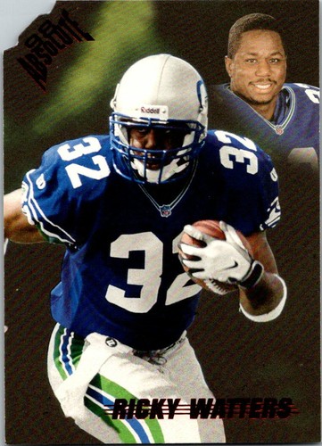 Ricky Watters 1998 Playoff Absolute Retail Red #111 Seattle Seahawks ...