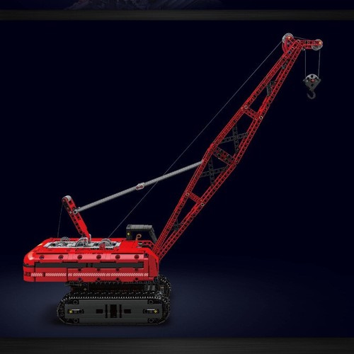 Building Blocks Mould King 15070 Red Crawler Crane With With Motor ...
