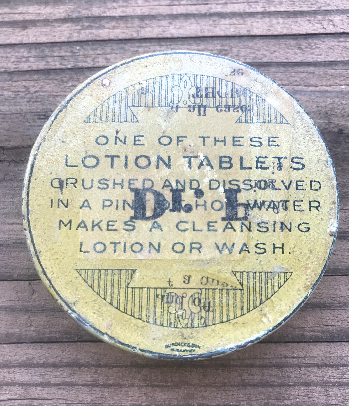 Old Advertising Tin Doctor Pierces Lotion Tablets Buffalo New York | eBay