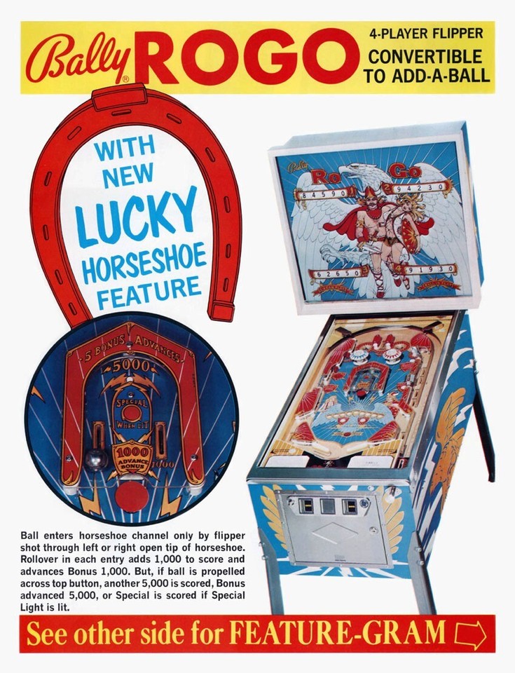 1974 Bally Ro Go Rogo Pinball Machine Maintenance Super Kit | eBay