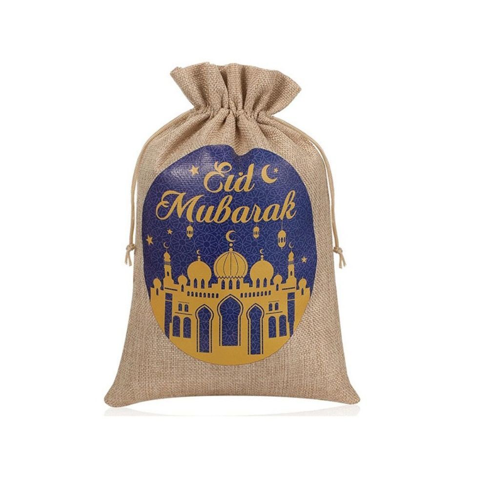 Printed Eid Al-Fitr Pocket Islam Storage Bag Small Linen Bag | eBay
