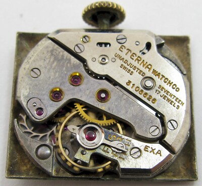 Eterna AL 1005 base ETA 1000 17 jewels Watch Movement for part or ...