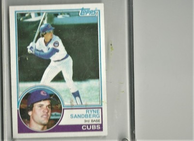 1983 Topps Ryan Sandberg #83 - Rookie Card - Chicago Cubs - | eBay