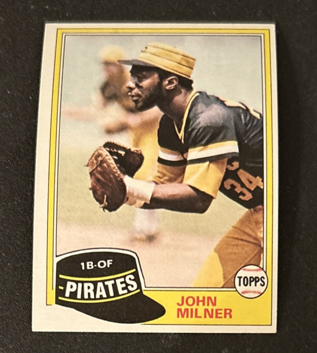 1981 Topps John Milner Baseball Card #618 Pirates 1B-OF Fair O/C | eBay