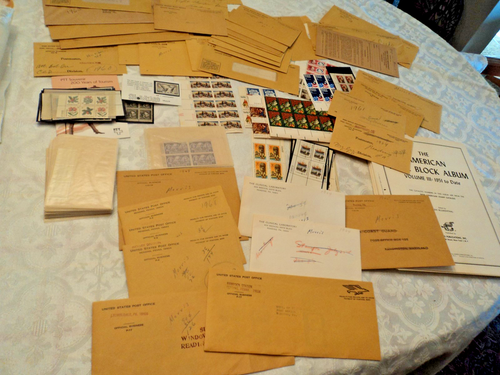 USPS stamp collection 1960s MNH, American Plate Block Album with stamps ...