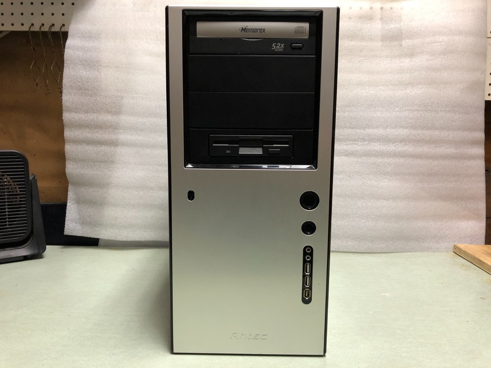 Antec Solo Mid Tower ATX Black/Silver Steel Mid-2000s Computer Case ...