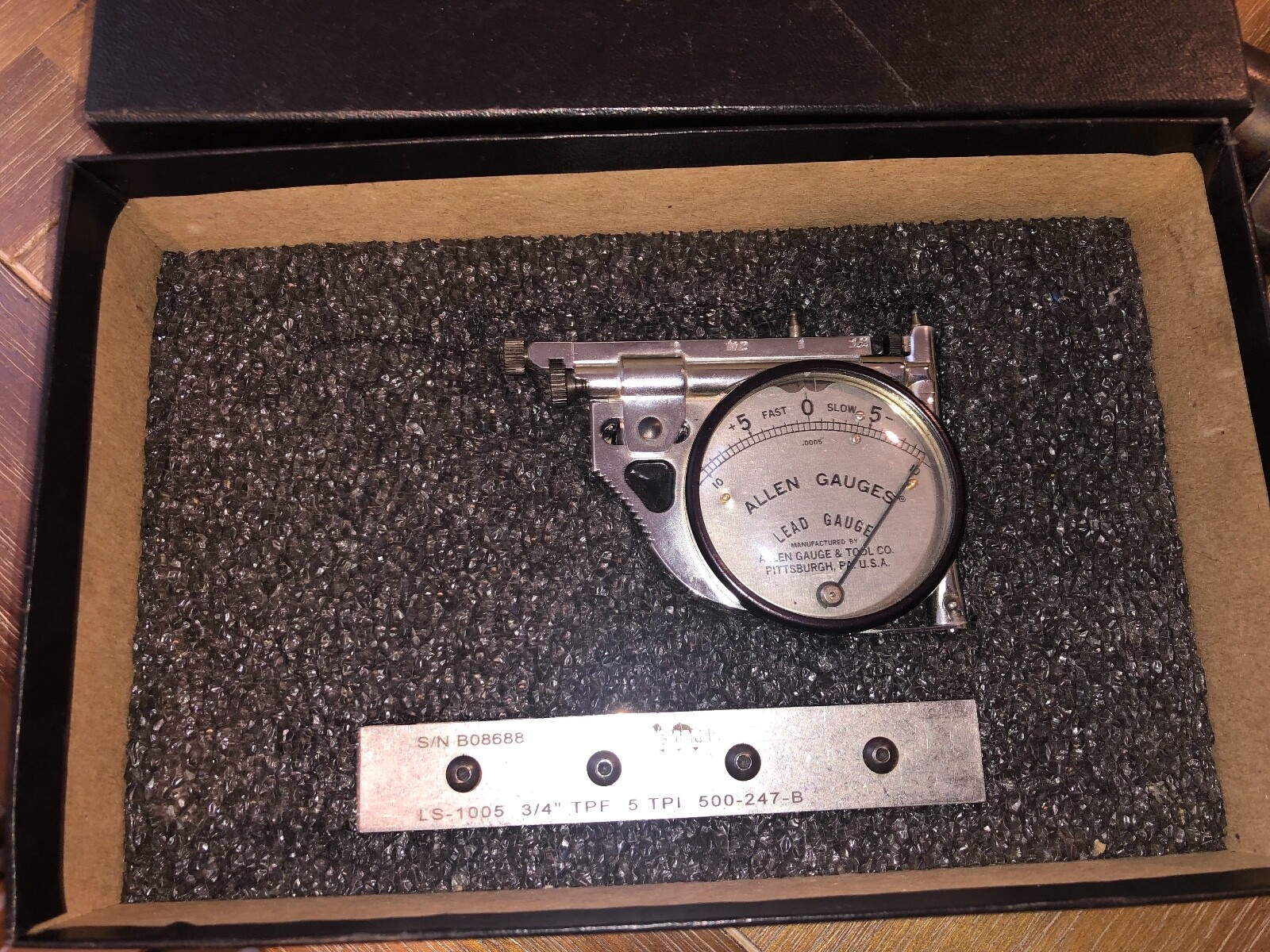 THREAD ALLEN GAUGE LEAD GAGEMAKER LS-1005 3/4" TPF 5 TPI 500-247-B | eBay