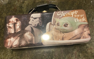 Star Wars Baby Yoda Tin Tool Box Handle Latch/Hinge NEW Pencil Box ...