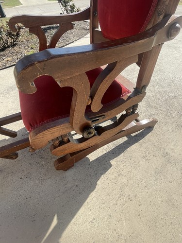 VICTORIAN PLATFORM ROCKER WITH FOOT REST. Rare | eBay