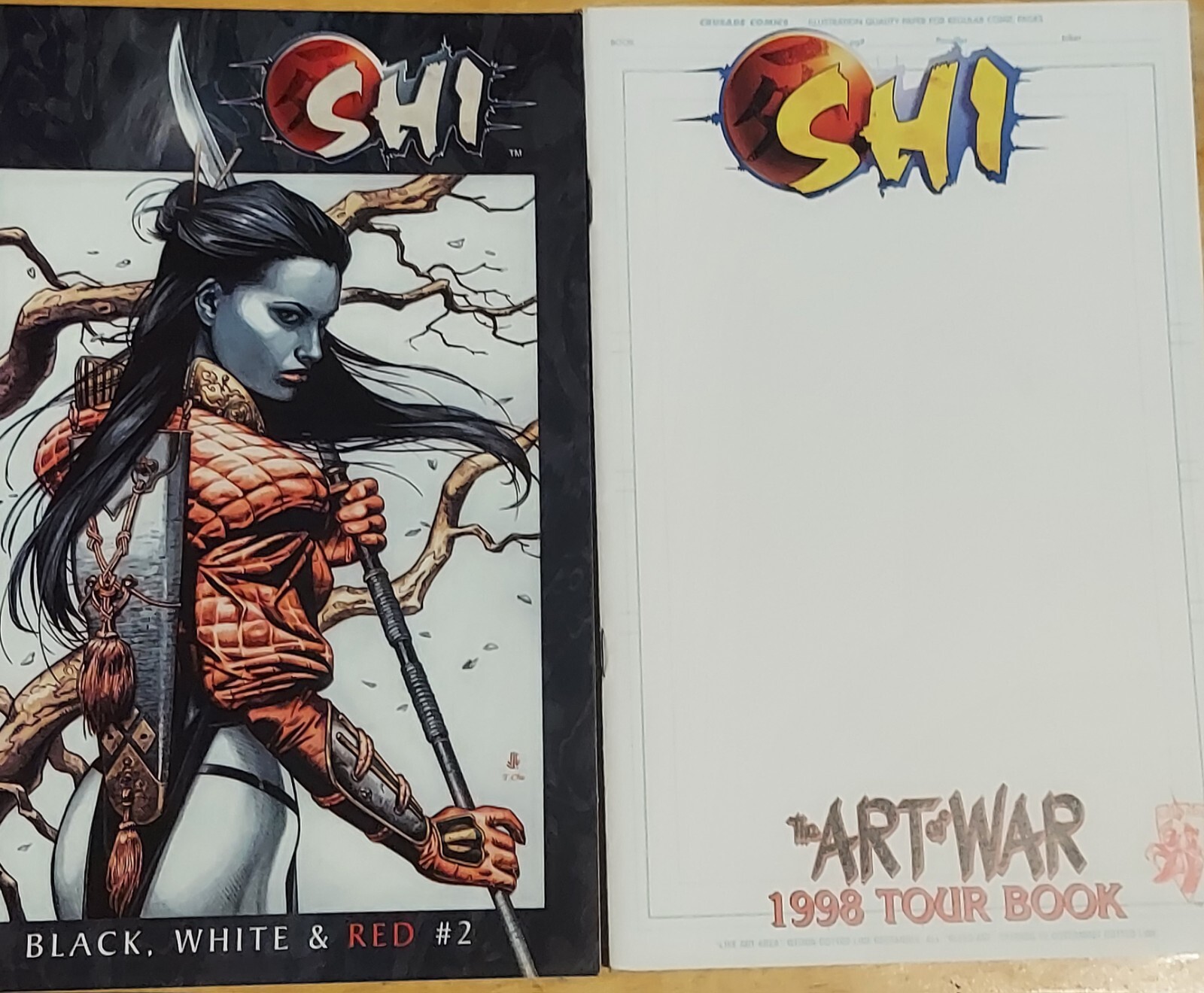 Lot Of 2 Crusade Comics Shi The Art of War 1998 Tour Book Comic Book ...