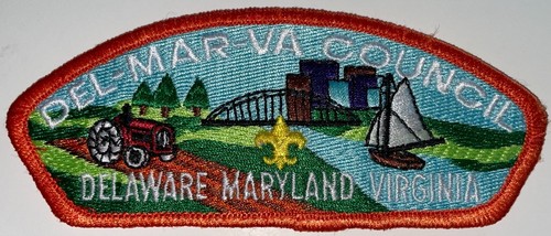 BSA Del-Mar-Va Council Delaware Maryland Virginia Shoulder Patch Used ...