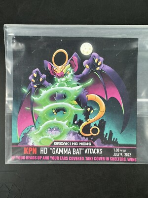 Nomnom Verse Victor Larson Collect A Con Gamma Bat Kaiju Art Print ...
