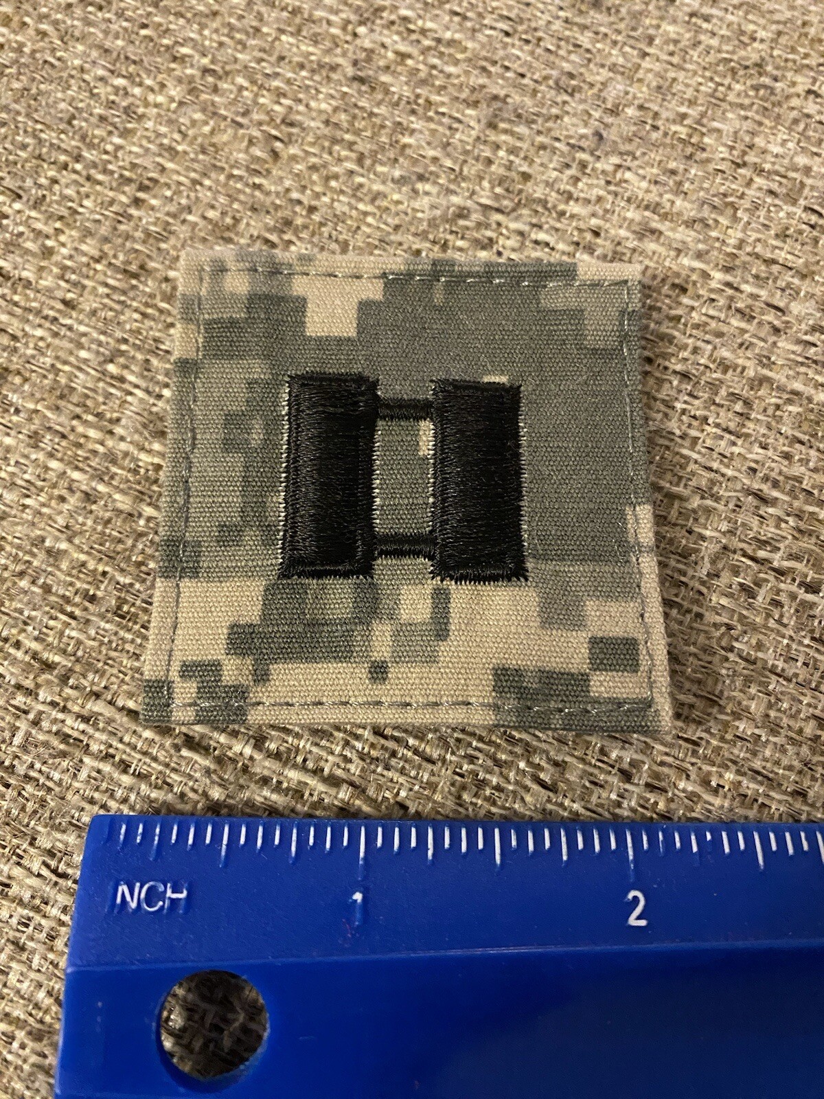 US Army Captain CPT O-3 Rank ACU Hook / Loop Pattern Military Patch ...